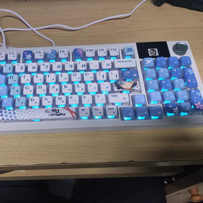 Rem Keycap OEM Profile PBT 120 Chìa Khóa Truyền Ánh Sáng Bốn Mặt Nhuộm ...