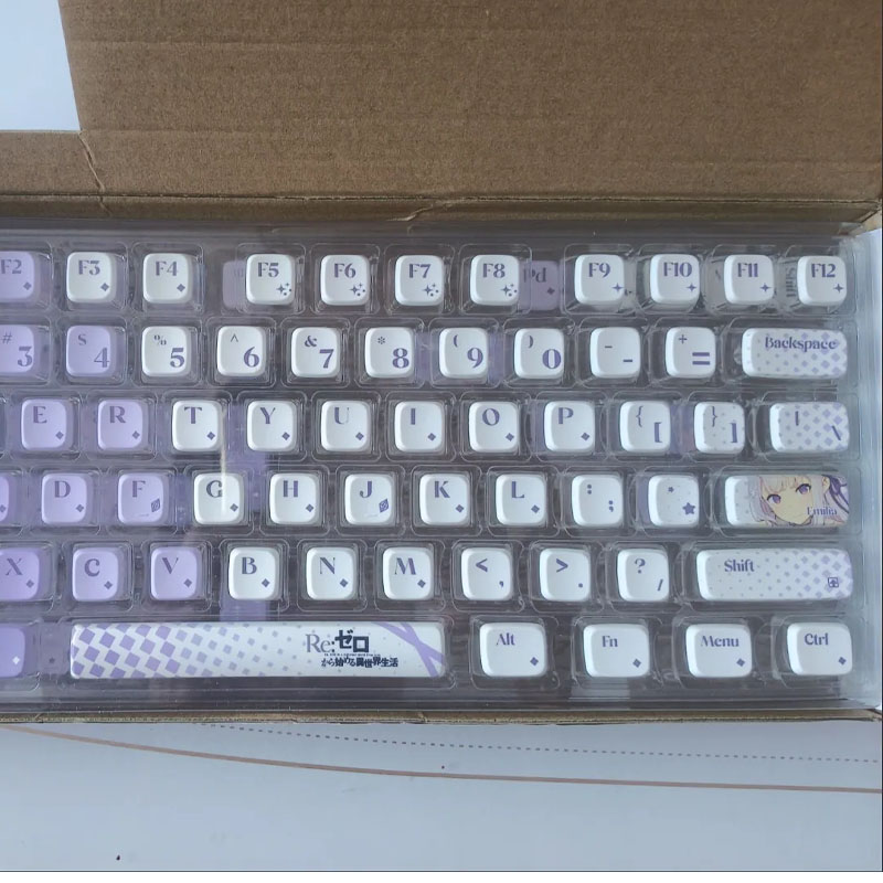 Rem Keycap OEM Profile PBT 120 Chìa Khóa Truyền Ánh Sáng Bốn Mặt Nhuộm ...