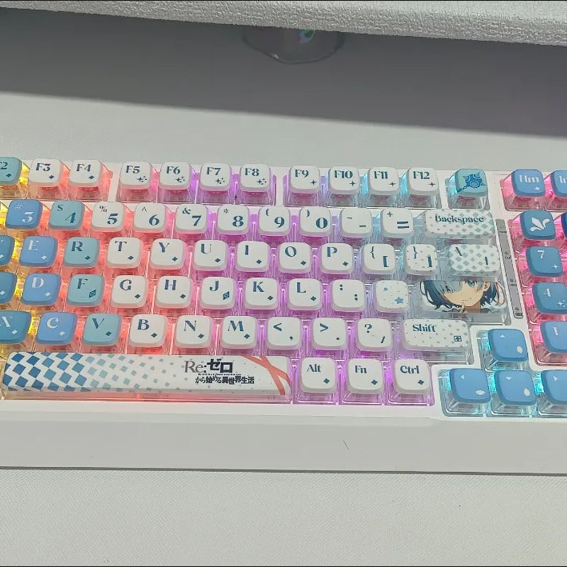 Rem Keycap OEM Profile PBT 120 Chìa Khóa Truyền Ánh Sáng Bốn Mặt Nhuộm ...