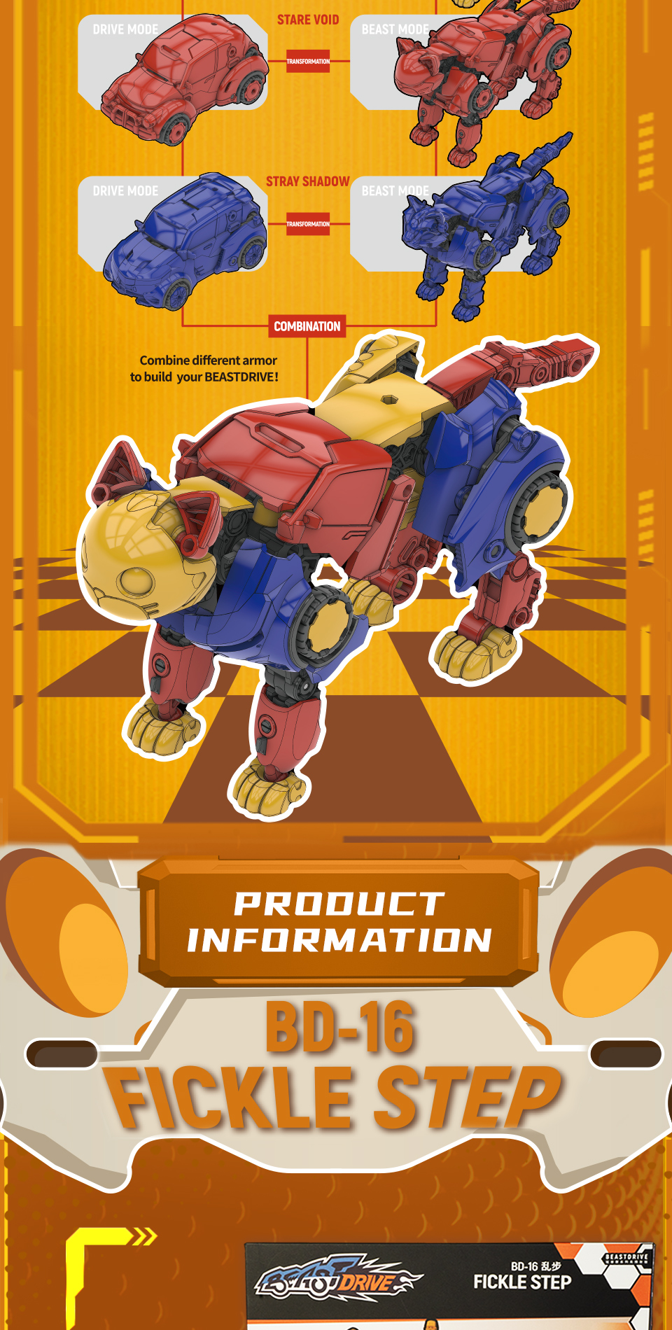 52TOYS đồ chơi lắp ráp mô hình Transformers Figure BEASTDRIVE BD-16 ...