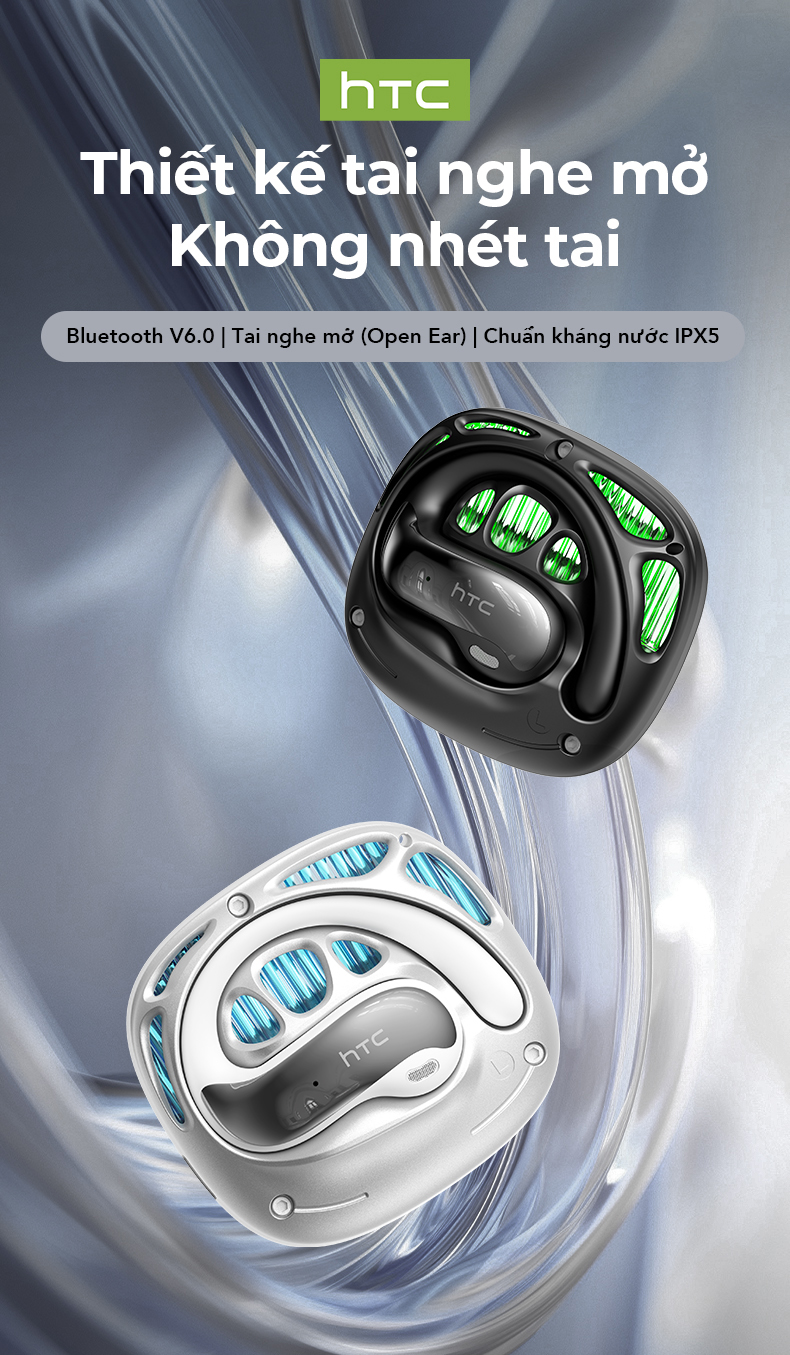 HTC NE30 Tai Nghe Phiên Dịch AI 135 Ngôn Ngữ Thời Gian Thực Độ Trễ Thấp ...