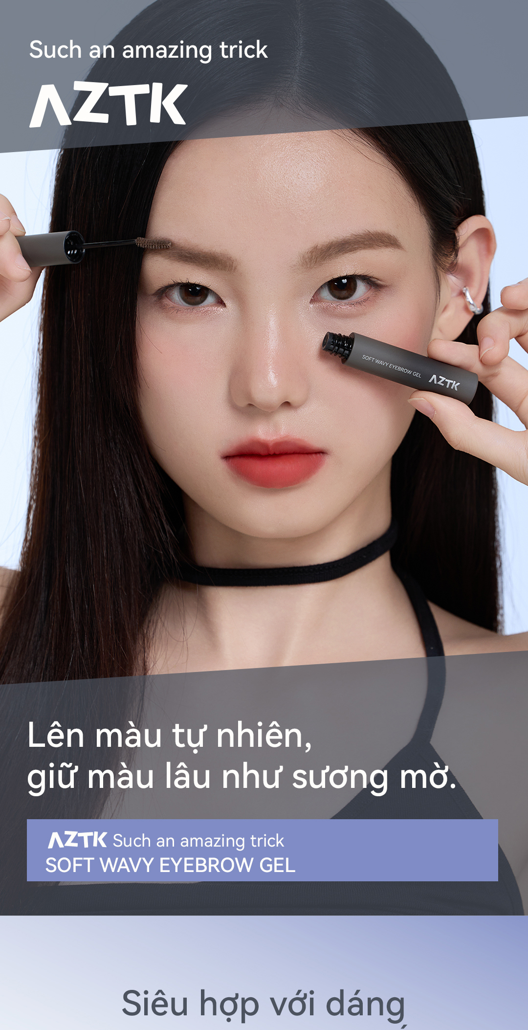 [Sản phẩm mới] Kem dưỡng lông mày AZTK Cloud Dye Giữ màu cho người mới bắt đầu Dễ dàng tô màu ...