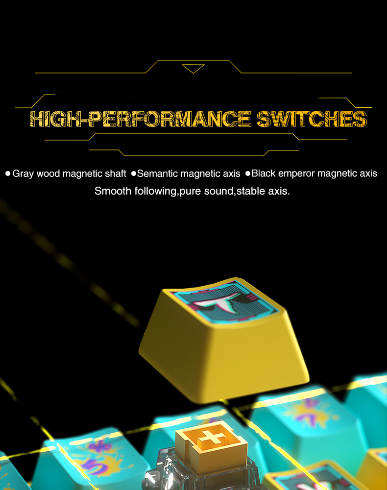 Bàn phím từ tính bằng nhôm AULA WIN68HE Ultra 68Keys RGB Có dây 8K RT ...