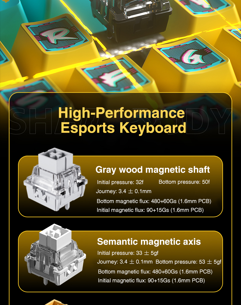 Bàn phím từ tính bằng nhôm AULA WIN68HE Ultra 68Keys RGB Có dây 8K RT ...