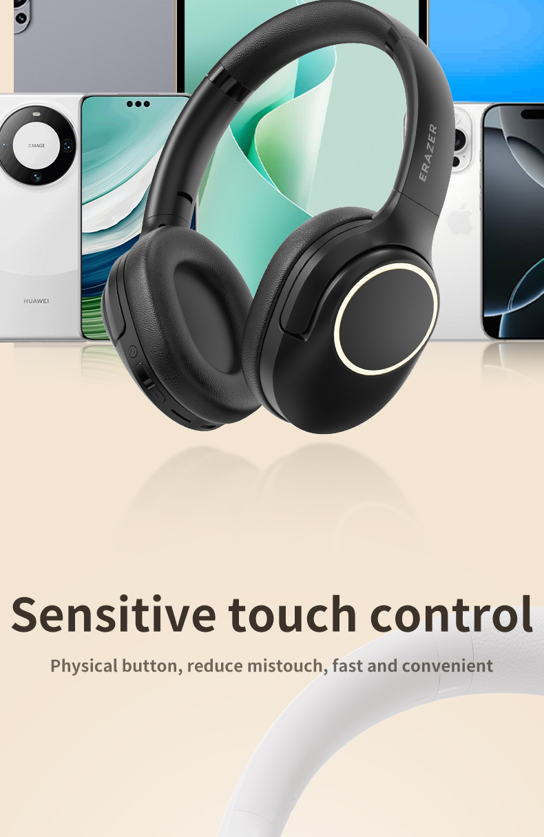 Tai nghe Lenovo Erazer EH108 Bluetooth không dây 5.4 Tai nghe có thể gập lại Tai nghe di động ...