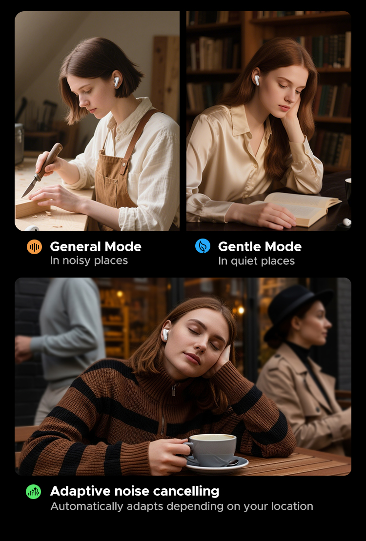 UGREEN LightBuds Pro Bluetooth 6.0 Al Giảm tiếng ồn gió Hi-Res & LDAC ...