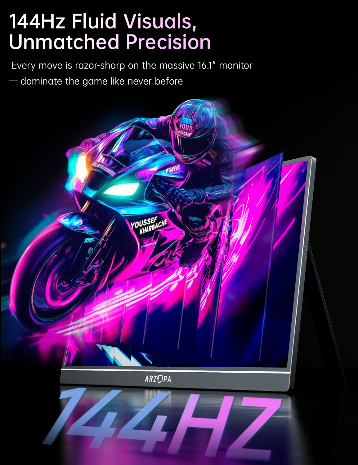 Màn hình chơi game di động ARZOPA-Z1FC, 16,1 '144Hz, 100% sRGB, 1080P ...