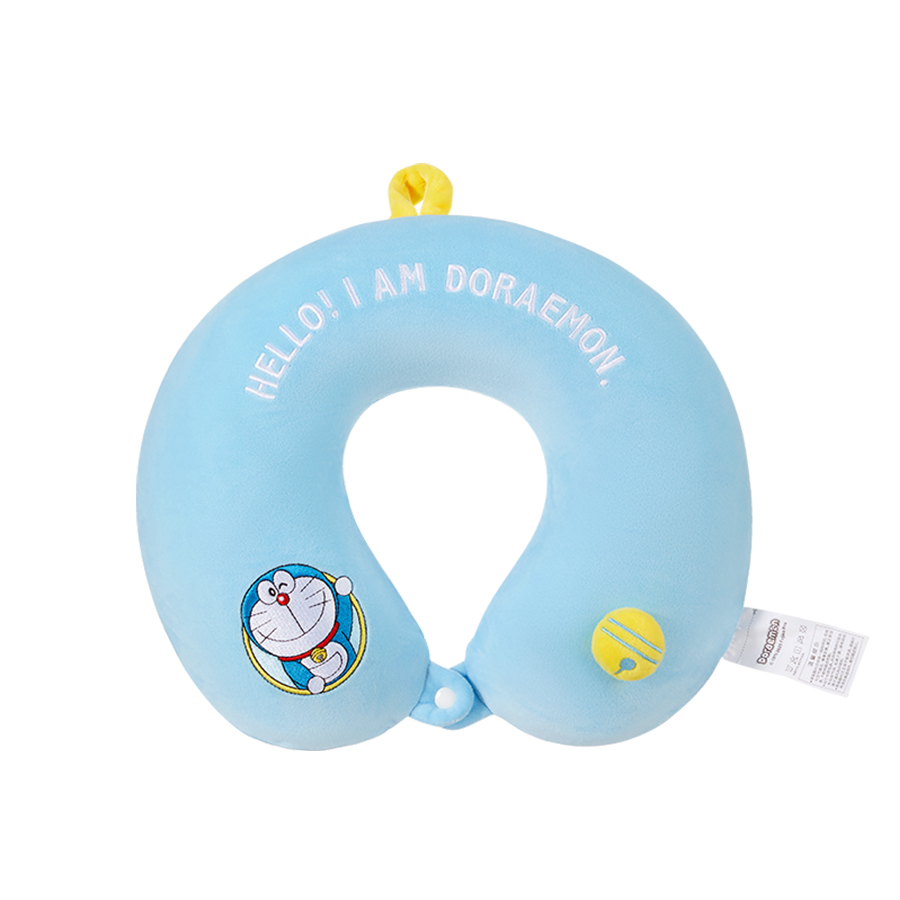 MINISO Doraemon series - Gối cổ chữ U êm ái, hỗ trợ, mút hoạt tính, quà ...