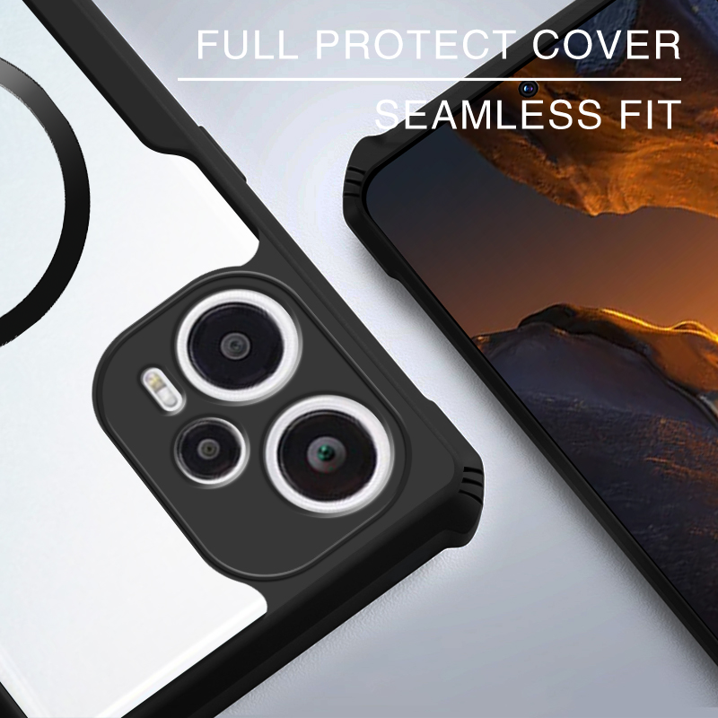 Ốp Điện Thoại Chống Sốc Từ Tính Trong Suốt Cho Xiaomi Redmi Note 10 Pro 11T Pro + 11 Preime 10S ...