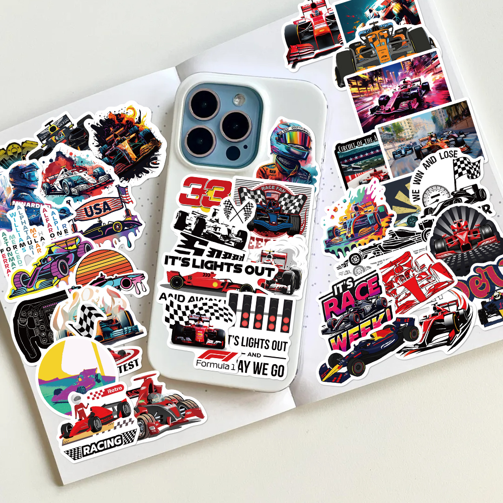 F1 Formula One Sticker 50 Chiếc Dazzling Racing Chống Thấm Nước Miếng ...