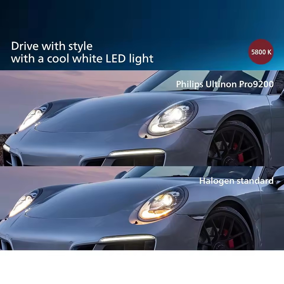 Philips Ultinon Pro9200 LED Đèn pha ô tô H4 H7 H9 H11 HB3 HB4 Bóng đèn 12/24V +400% Đèn sáng ...