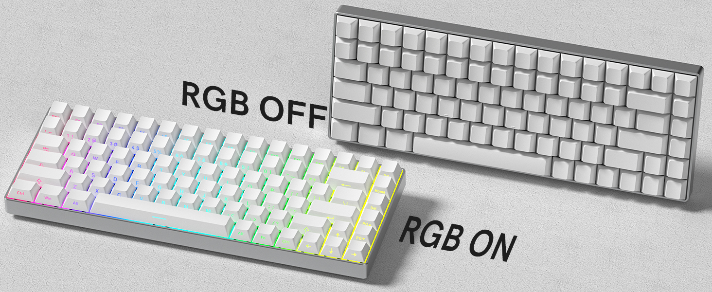PBT Side In Keycaps Double Shot Shine Through 123 Phím White Cherry ...