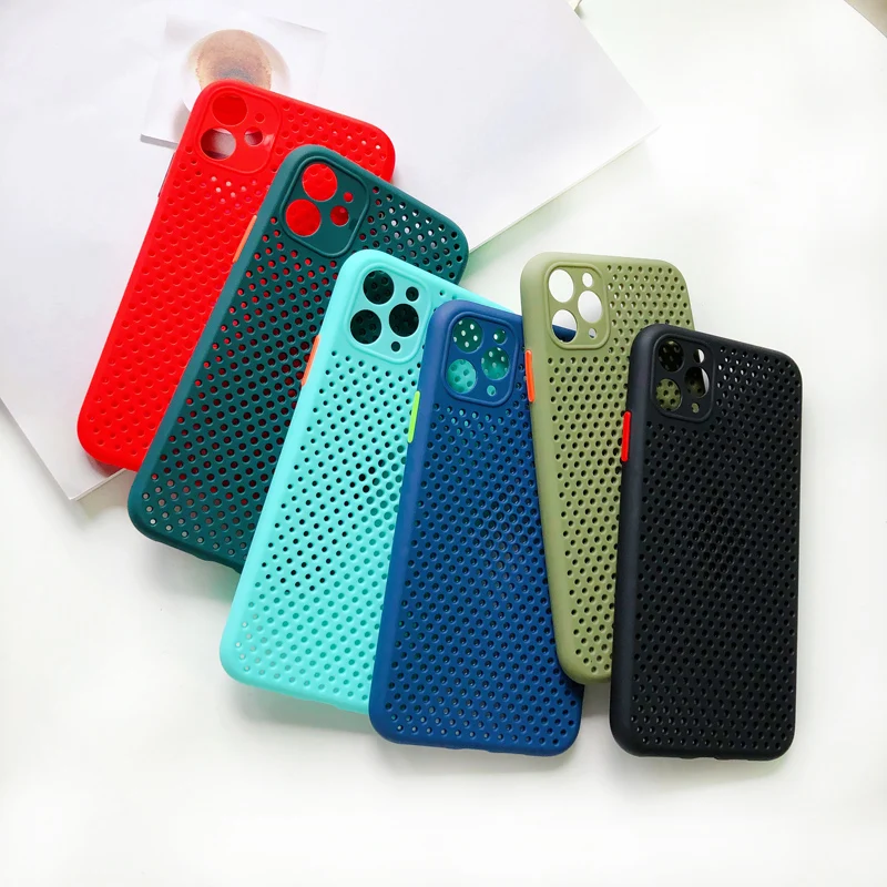 Ốp Silicon Tản Nhiệt Cho iPhone 11 12 13 14 15 16 17 Pro Max Plus Mỏng ...