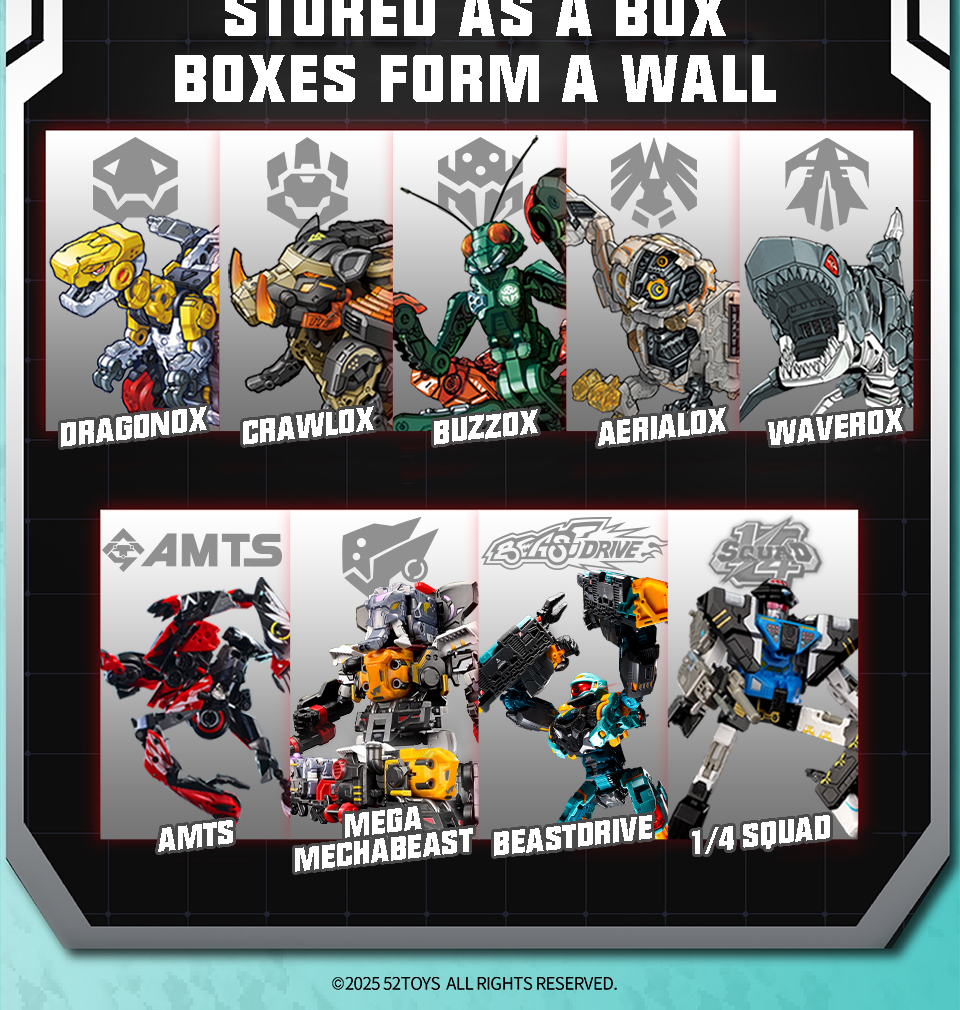 52TOYS đồ chơi lắp ráp mô hình Transformers Figure BEASTBOX INFINITYBOX ...