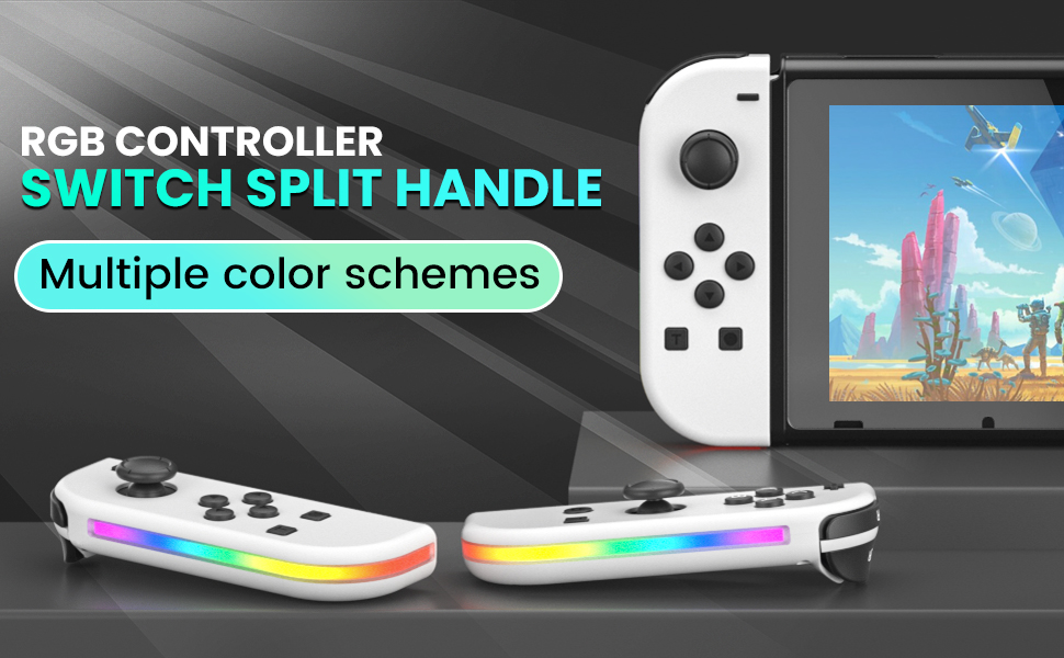 For NS Switch Joy-Con Controller Game Controller Left & Right Bluetooth ...