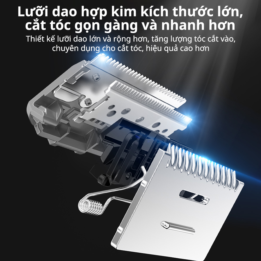 Tông đơ cắt tóc mini sạc Type-C – nhỏ gọn, chỉnh độ dài tiện lợi, chống ...