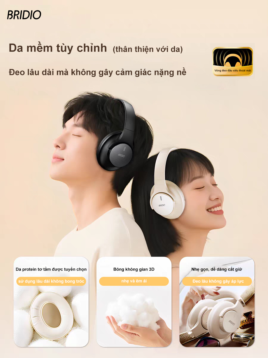Tai Nghe Chụp Tai Bluetooth 5.4 Chống Ồn Chủ Động ANC Siêu Trầm Pin 25 ...