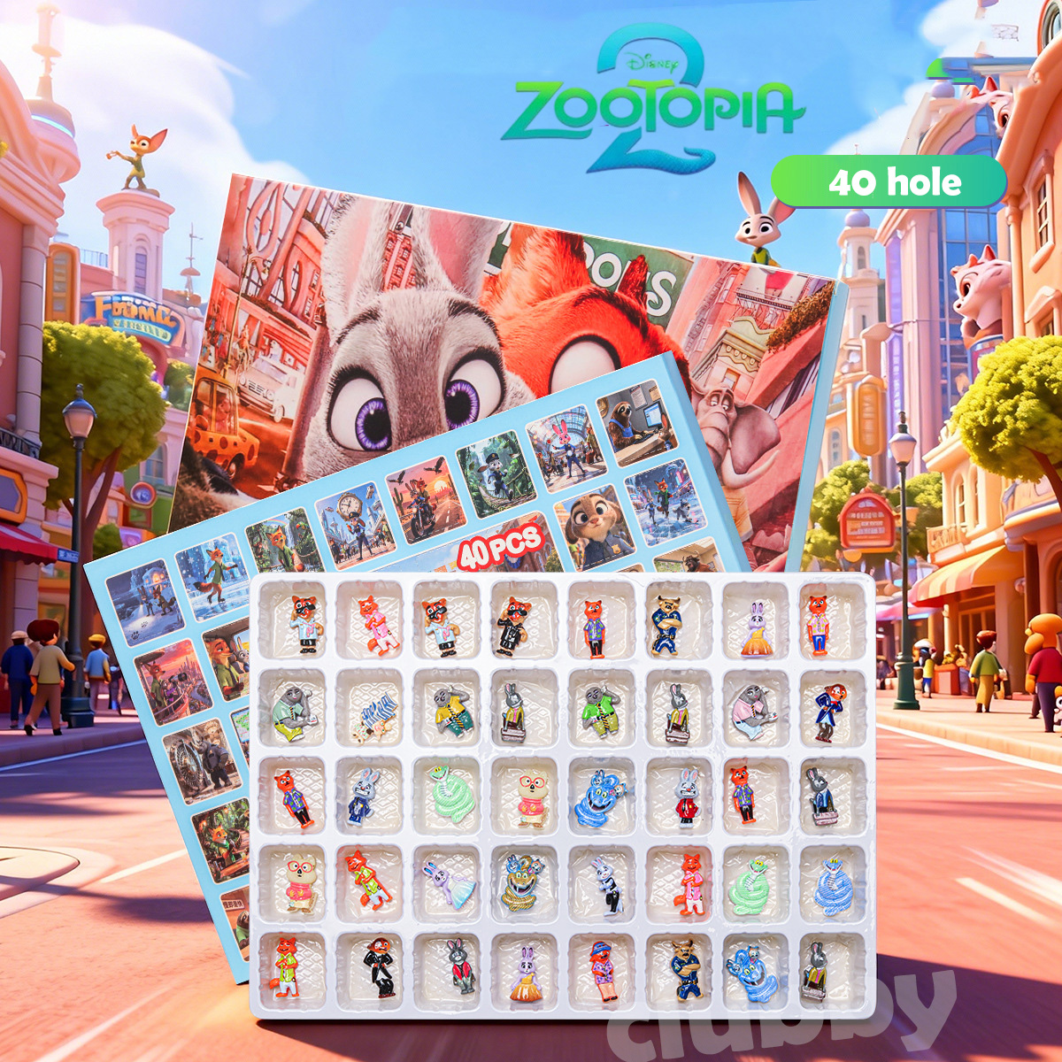 40 Zootopia 2 Hộp Mù mini Búp Bê Gray Judy Nick mô hình Dễ Thương lucky ...