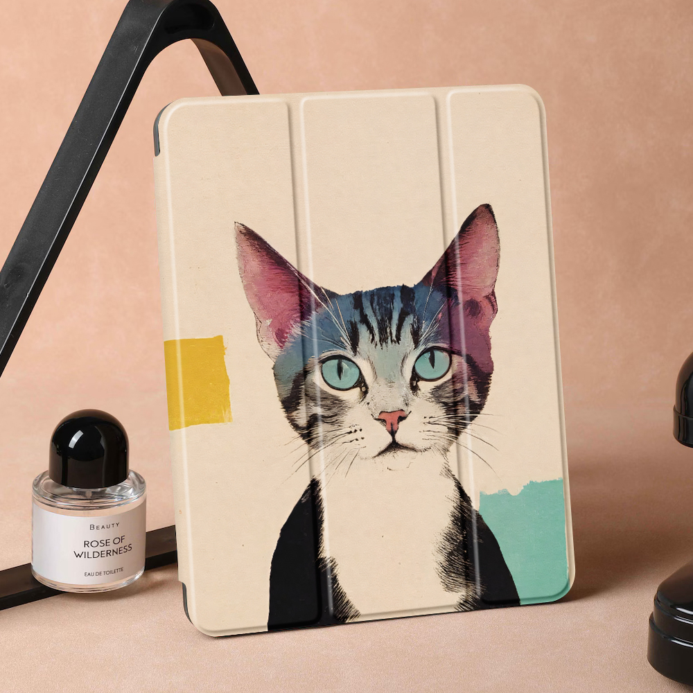 Ốp Da PU In Hình Mèo Dễ Thương Cho iPad M5 Pro 11 13 2025 M4 A16 11th 10.9inch 2022 10th Case ...