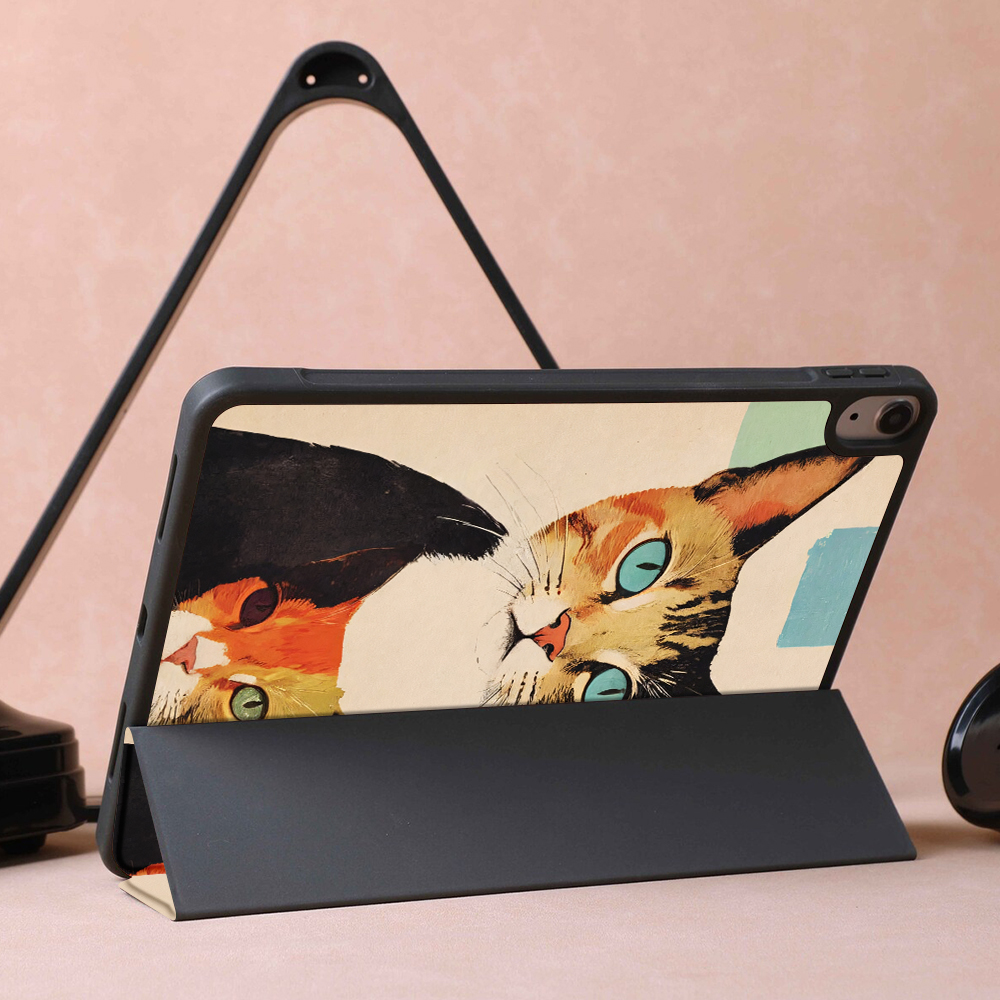 Ốp Da PU In Hình Mèo Dễ Thương Cho iPad M5 Pro 11 13 2025 M4 A16 11th 10.9inch 2022 10th Case ...