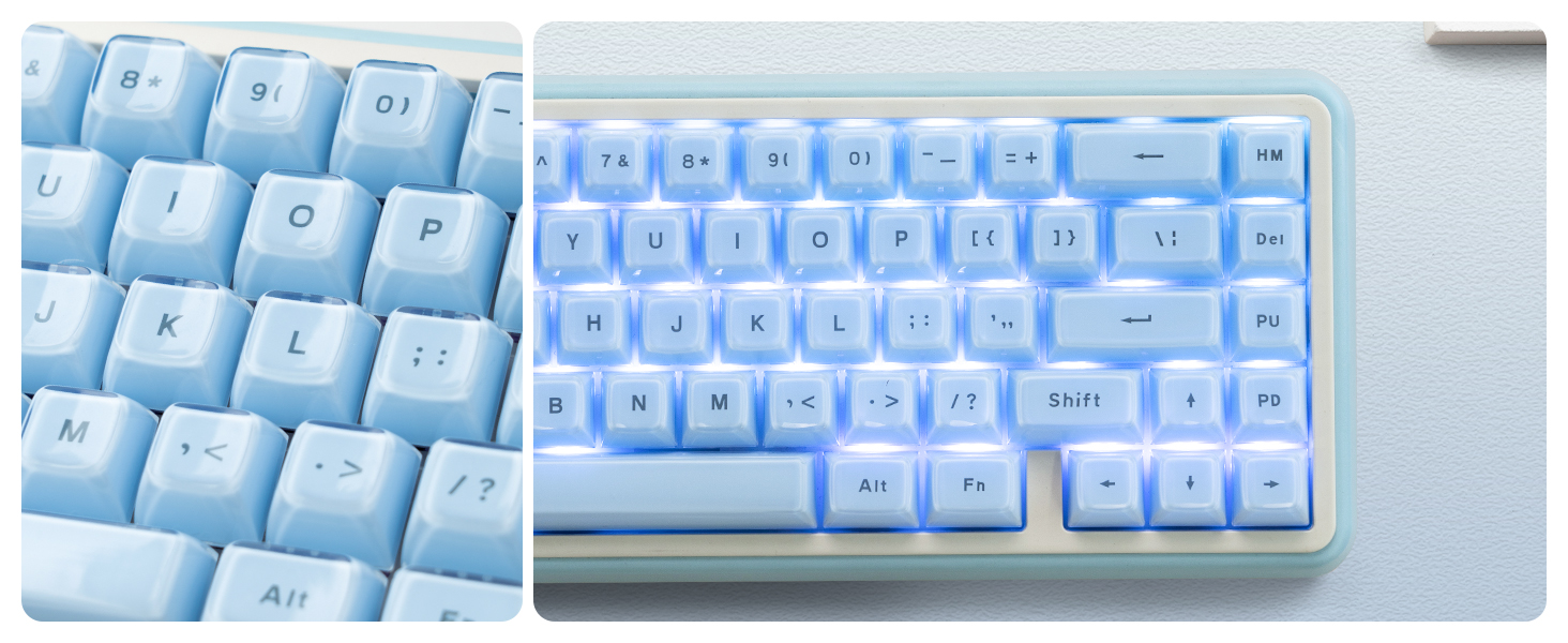 113 Phím Jello Crystal Keycaps cho Bàn Phím Cơ Nắp Nắp OEM Profile PBT ...
