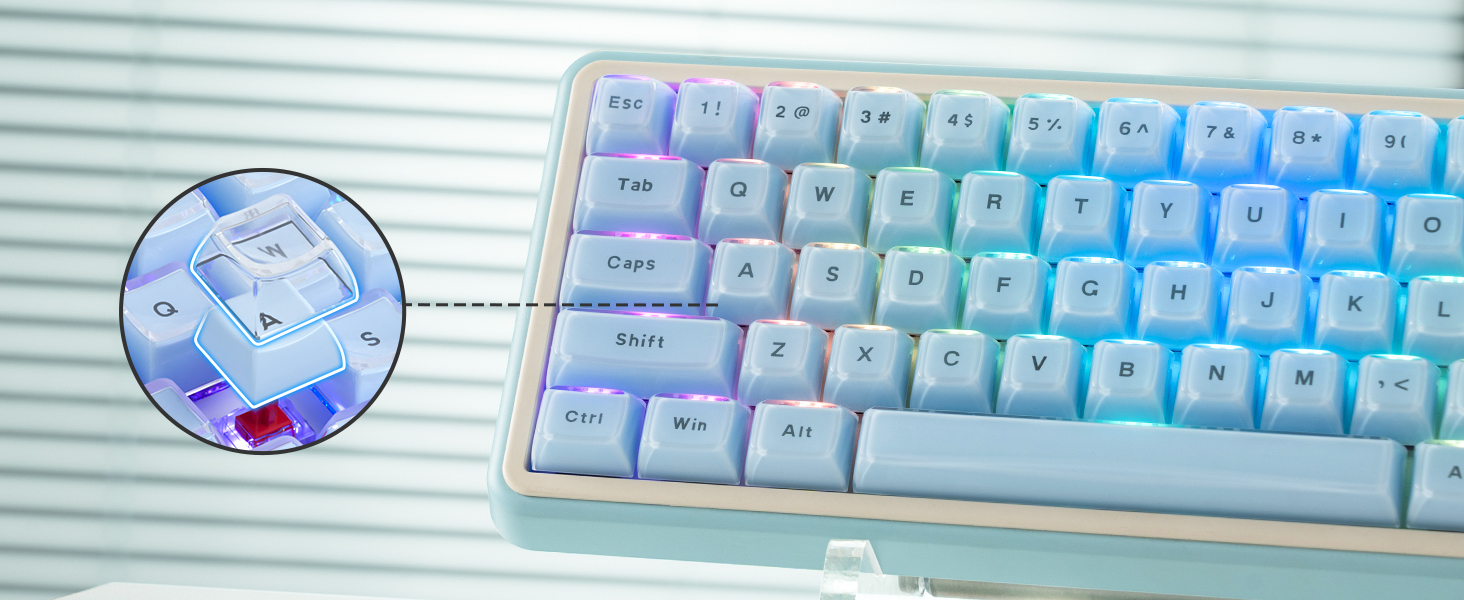 113 Phím Jello Crystal Keycaps cho Bàn Phím Cơ Nắp Nắp OEM Profile PBT ...