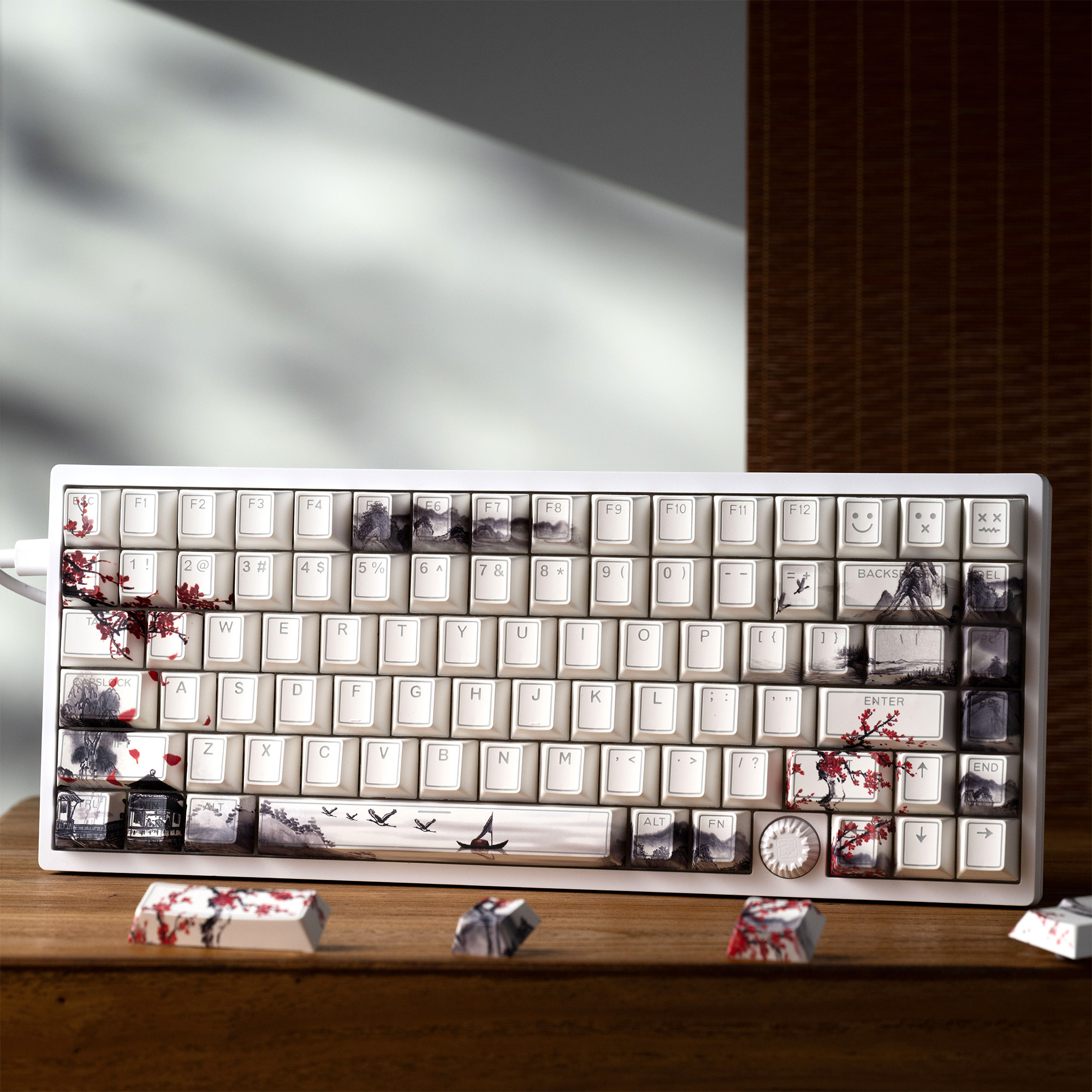 XVX PRISM Plum Blossom-Through Hai shot Cherry Profile PBT Bàn phím cơ ...
