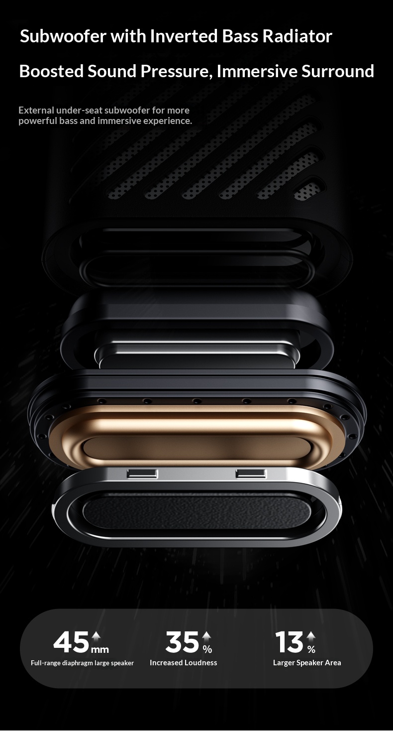 Loa Bluetooth di động Lenovo K23, Âm thanh HiFi Bass âm thanh nổi, Tuổi ...