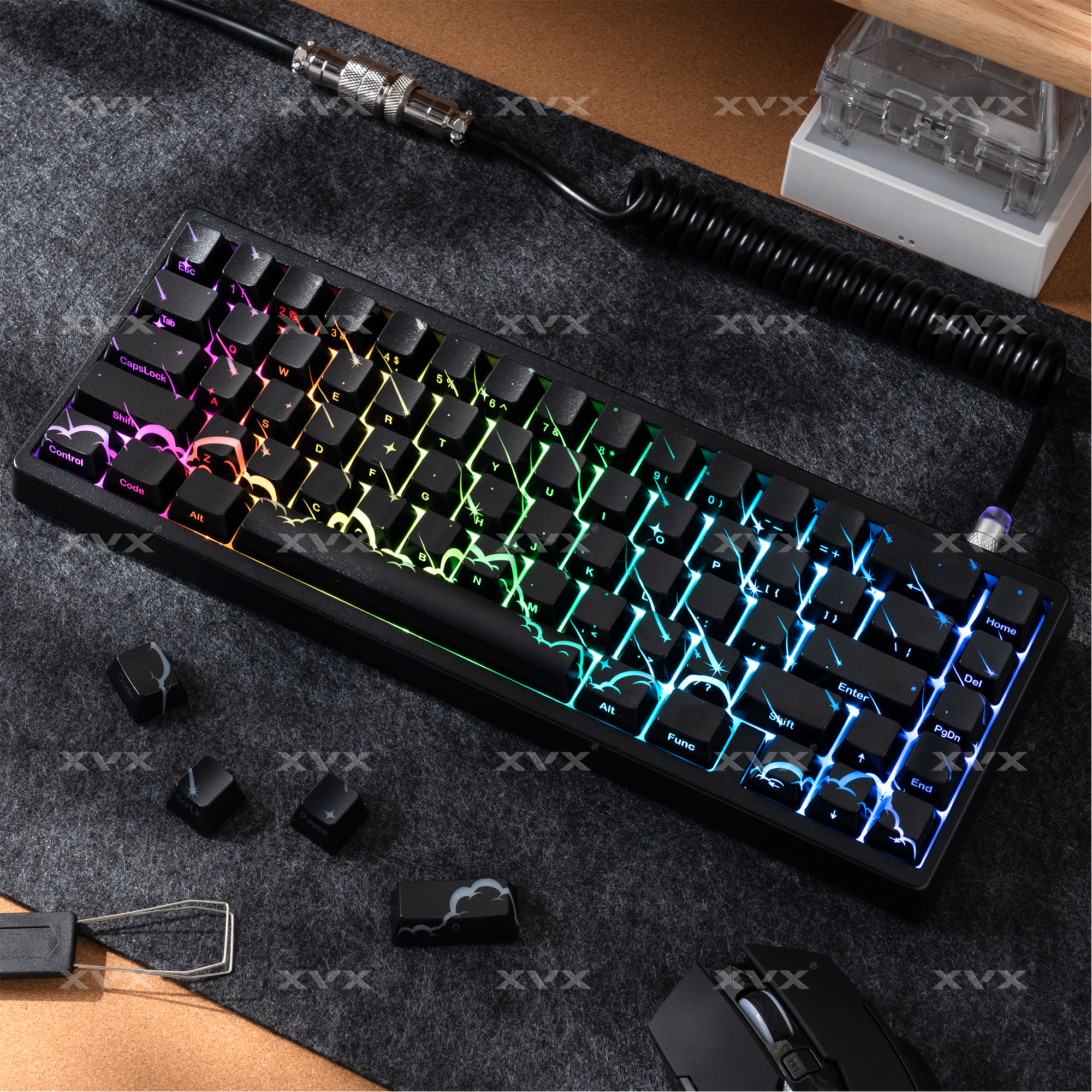 XVX Shine-Through Black Lightning / Meteor / Rose2.0 Mẫu phiên bản 61 ...