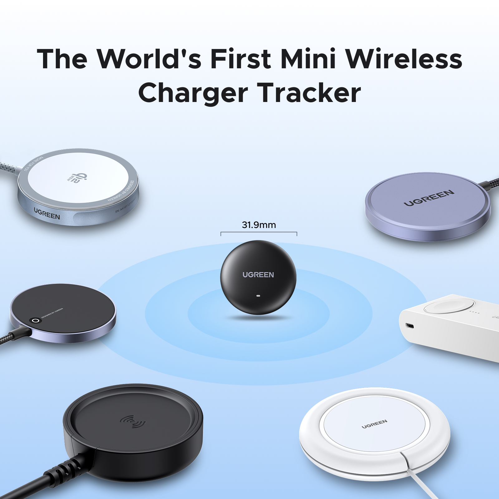 UGREEN FineTrack Mini Thẻ Thông Minh Sạc Không Dây Chống Mất Theo Dõi ...