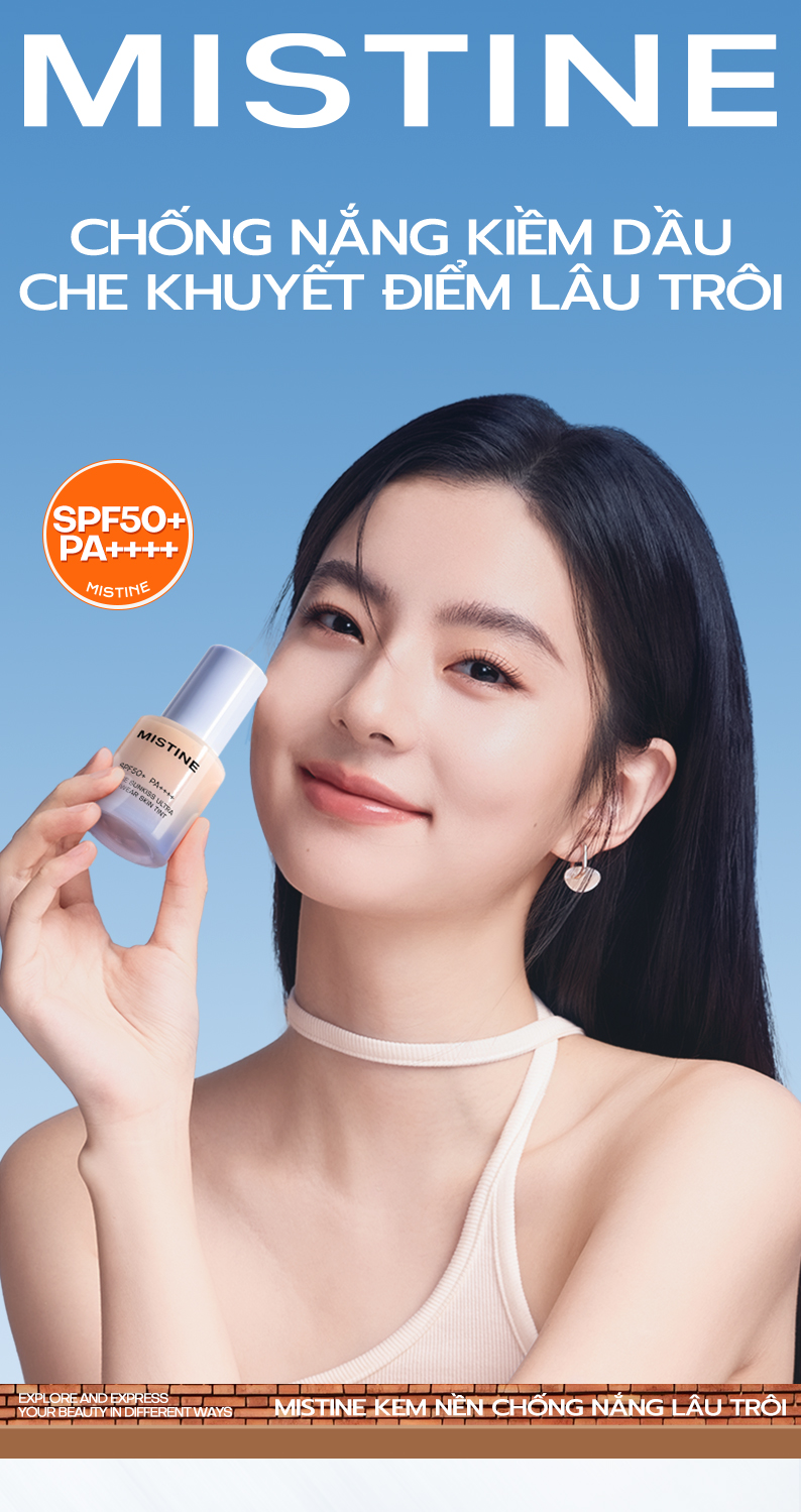 Kem nền chống nắng lâu trôi MISTINE SUNKISS SPF50 + PA + + + + 30g ...