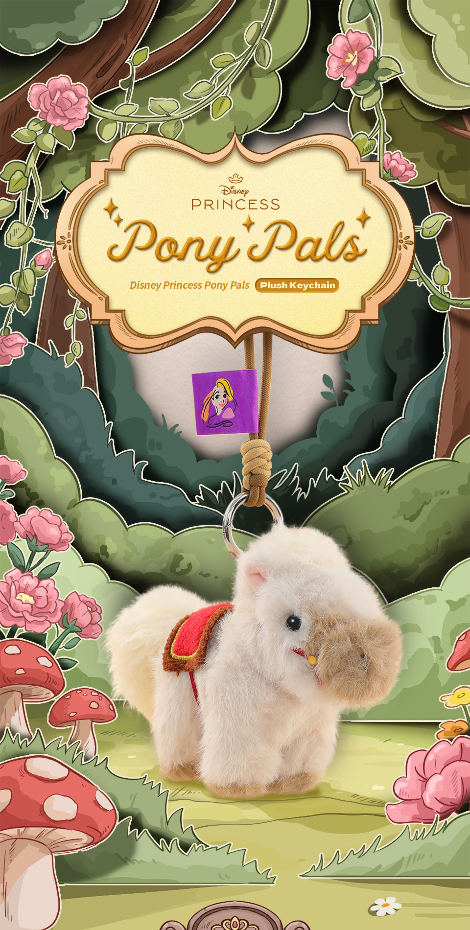 52TOYS Disney Princess Pony Pals Series Plush Keychain Series Blind Box ...