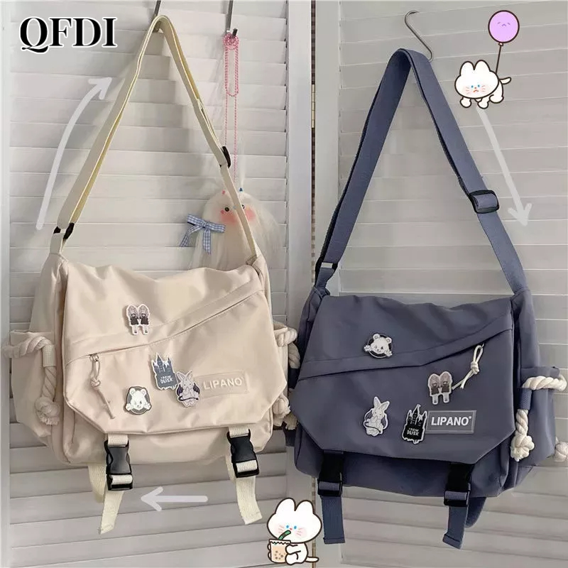 QFDI Túi Đeo Chéo Vai Sức Chứa Lớn Phong Cách Harajuku Nhật Bản Cổ Điển ...