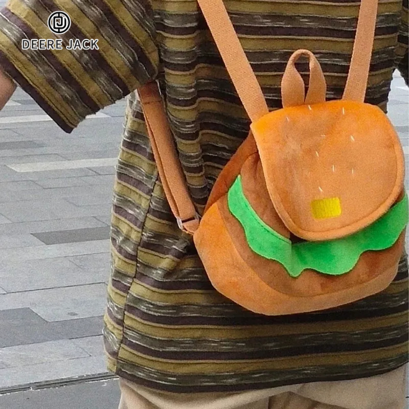 Deere Jack Ba Lô Đeo Vai Cỡ Lớn In Hoạt Hình Chú Cừu / burger Kiểu Hàn ...