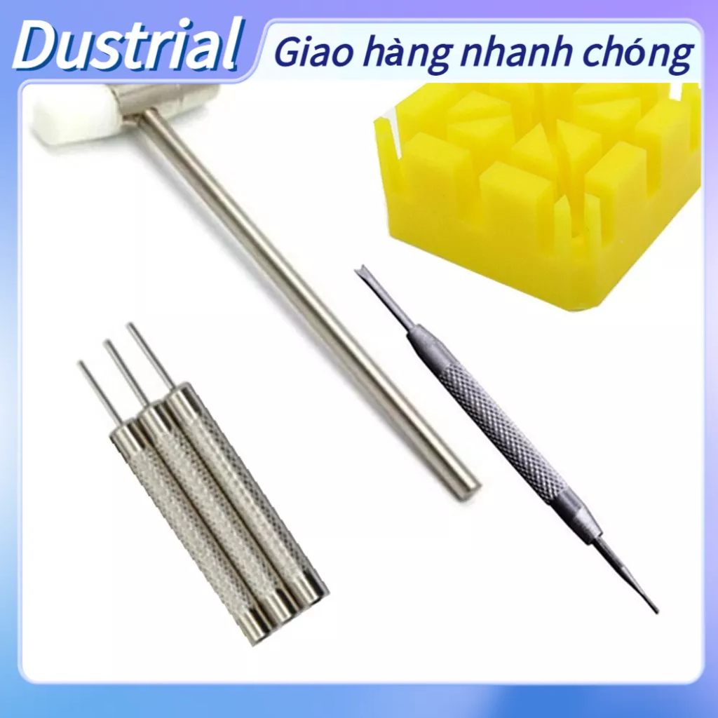 Dustrial Bộ công cụ tháo dây đeo đồng hồ Di động Khối Búa Spring Bar ...