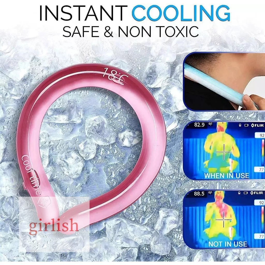 Summer Ice Ring Cold Ring Hanging Neck Cooling Ring Outdoor Sports ...