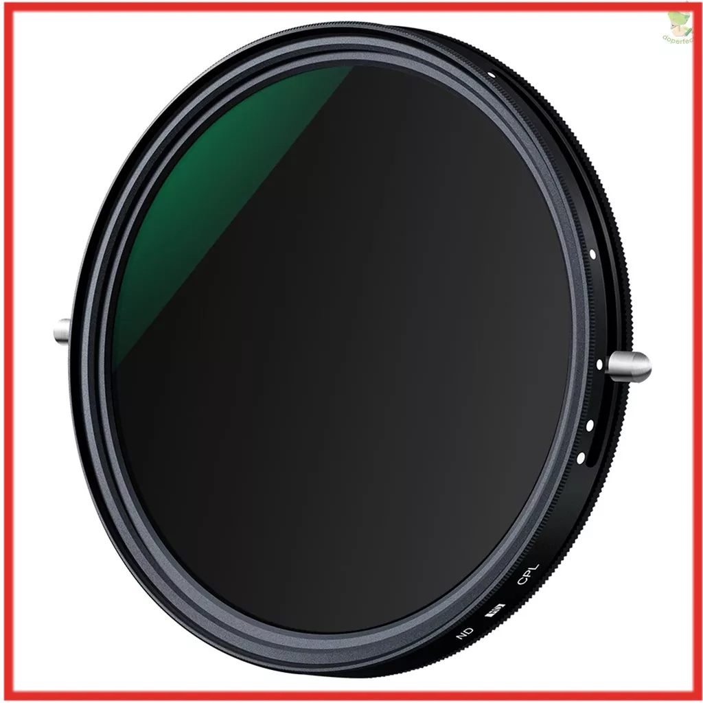 K&F CONCEPT 67mm 2-in-1 Variable Adjustable ND Filter Neutral Density Fader 5-Stop ND2-ND32 and ...