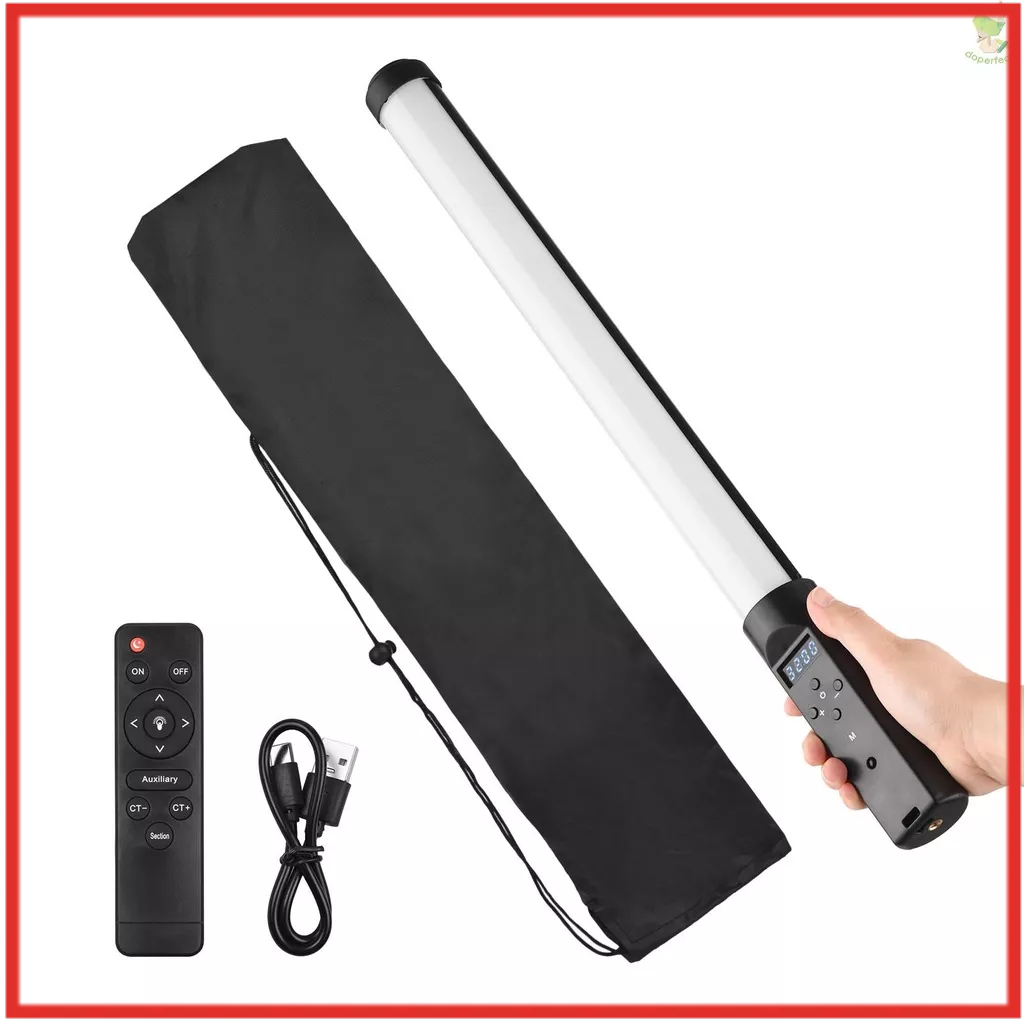 Handheld LED Video Tube Light Photography Fill-in Light Lamp 3200K ...