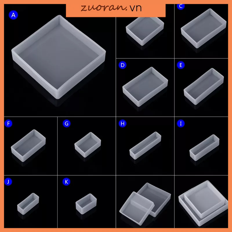 Silicone Mold DIY Square Rectangle Exopy Resin Mirror Jewelry ...