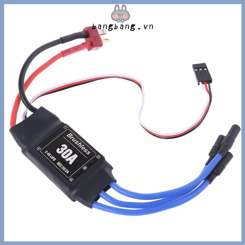 Rc Brushless Motor 30A ESC 2-4S Electric Speed Controller with 5V 2A ...