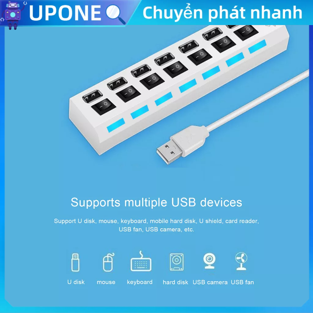 [Trong Kho] Bộ chia usb multi-port switch hub hub bàn phím chuột u disk ...