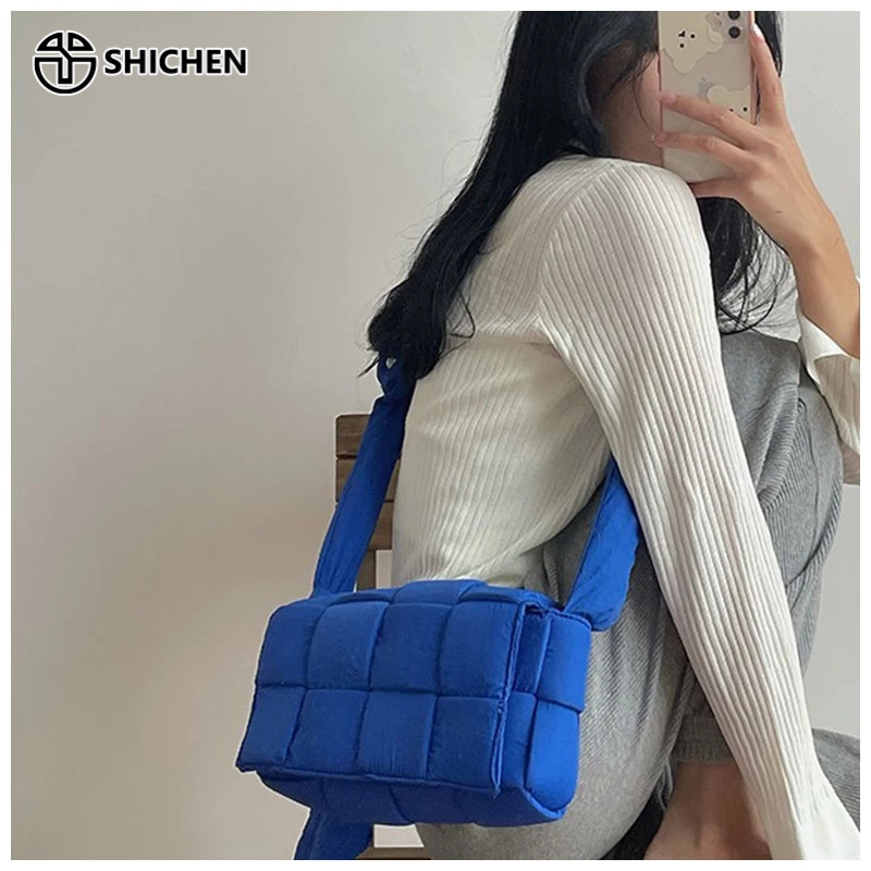 Túi xách đeo vai SHICHEN sức chứa lớn thiết kế dạng gối dệt cao cấp mới dễ phối đồ cho nữ ...