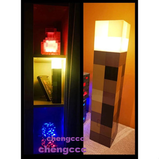 Đèn Pin Thay Đổi Màu Sắc Phong Cách Minecraft Đèn Ngủ Bóng LED Thiết Kế ...