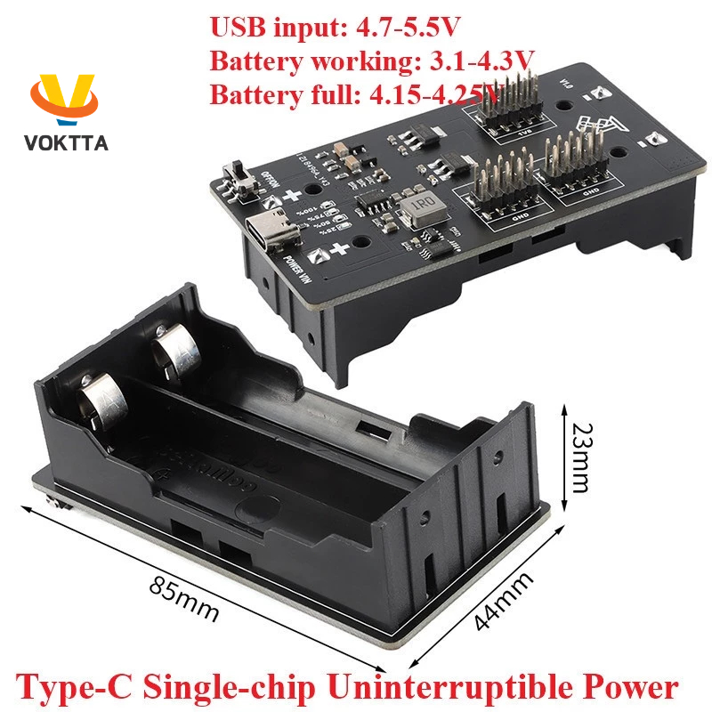 Mô Đun Sạc Pin lithium 18650 lithium 1.8v 3.3v 5v Một Trục Loại c Có Màn Hình led Hiển Thị ...