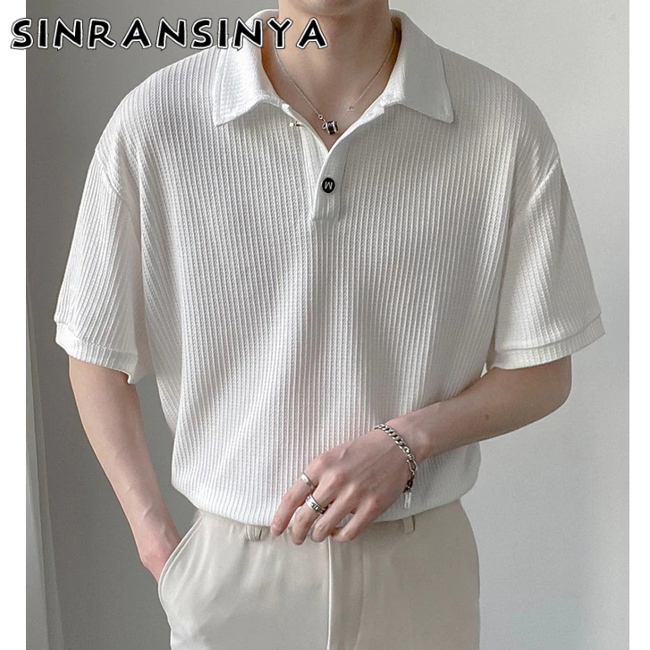 Sinransinya Áo polo Ngắn Tay Phong Cách Hàn Quốc Thời Trang Dành Cho ...