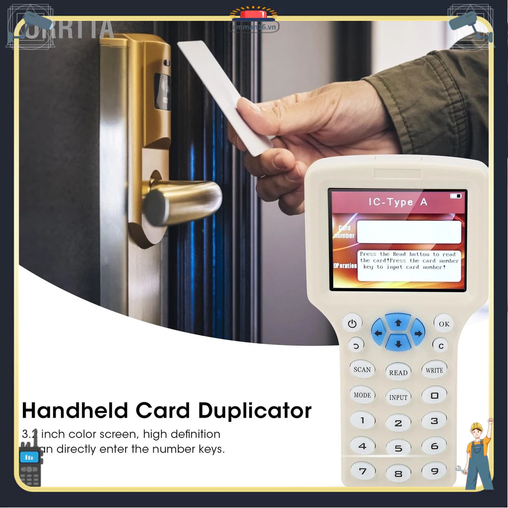 Lorrtta Đầu đọc thẻ IC cầm tay Máy ghi CUID / FUID UFUID di động nhiều ...