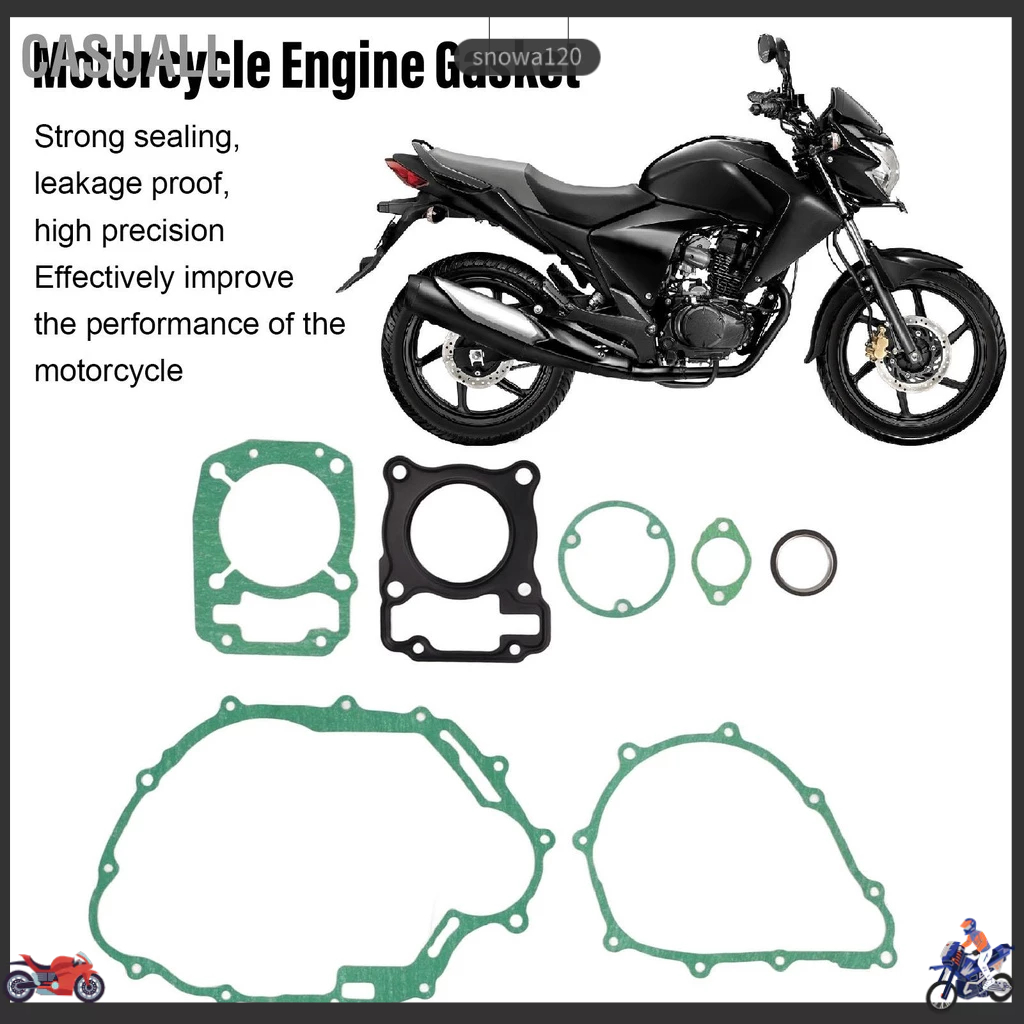 Casuall 7 Chiếc Động Cơ Xe Máy Gioăng Chịu Nhiệt Mạnh Mẽ Hàn Chính Xác Phù Hợp Với CBF KTT 150cc ...