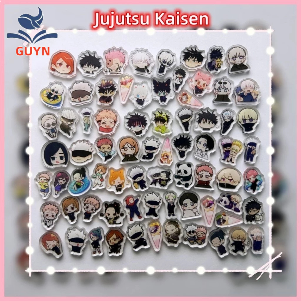 Jujutsu Kaisen 2cm (10 Cái) Tấm Acrylic Gojo Satoru DIY Móc Khóa Dây ...