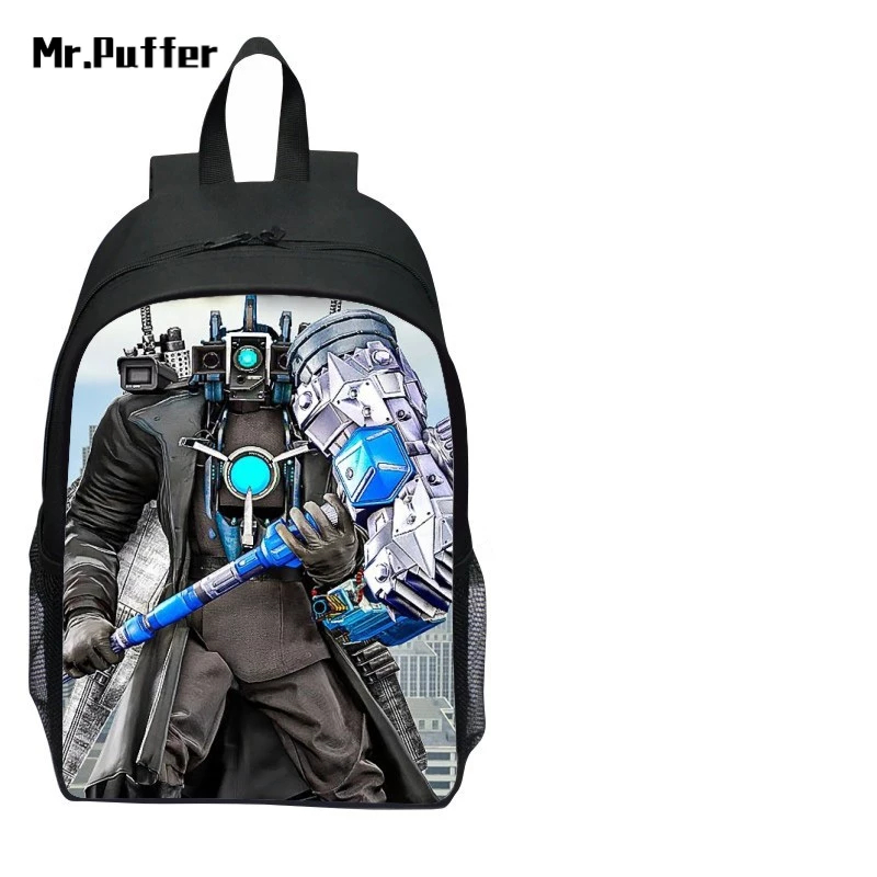 Mr.puffer Mới In Hình Vệ Sinh Người skibidi Đi Học Túi Hoạt Hình Màn ...