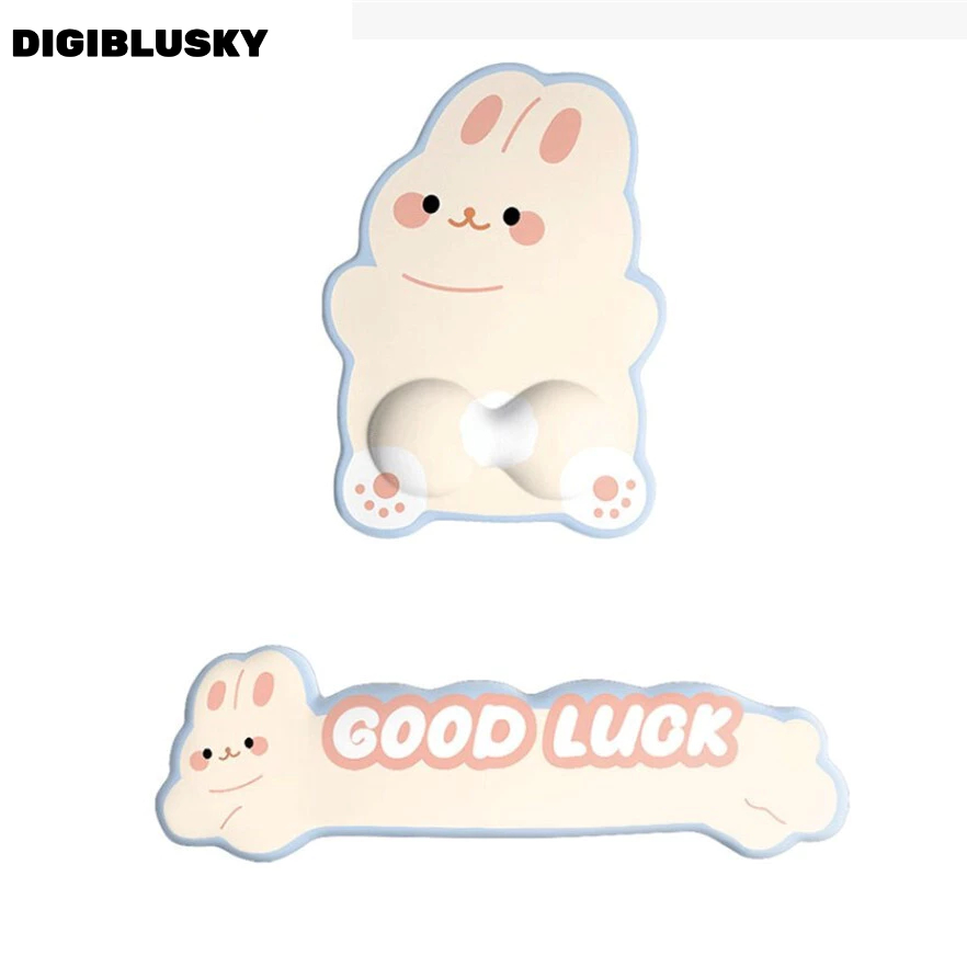 DIGIBLUSKY GOOD LUCK Rabbit Rest Bộ đệm cổ tay Miếng đệm chuột + Bộ bàn ...
